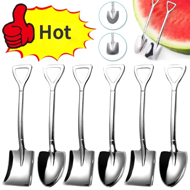 Stainless Steel Shovel & Point Spoons/Ice Cream Dessert Spoon ...