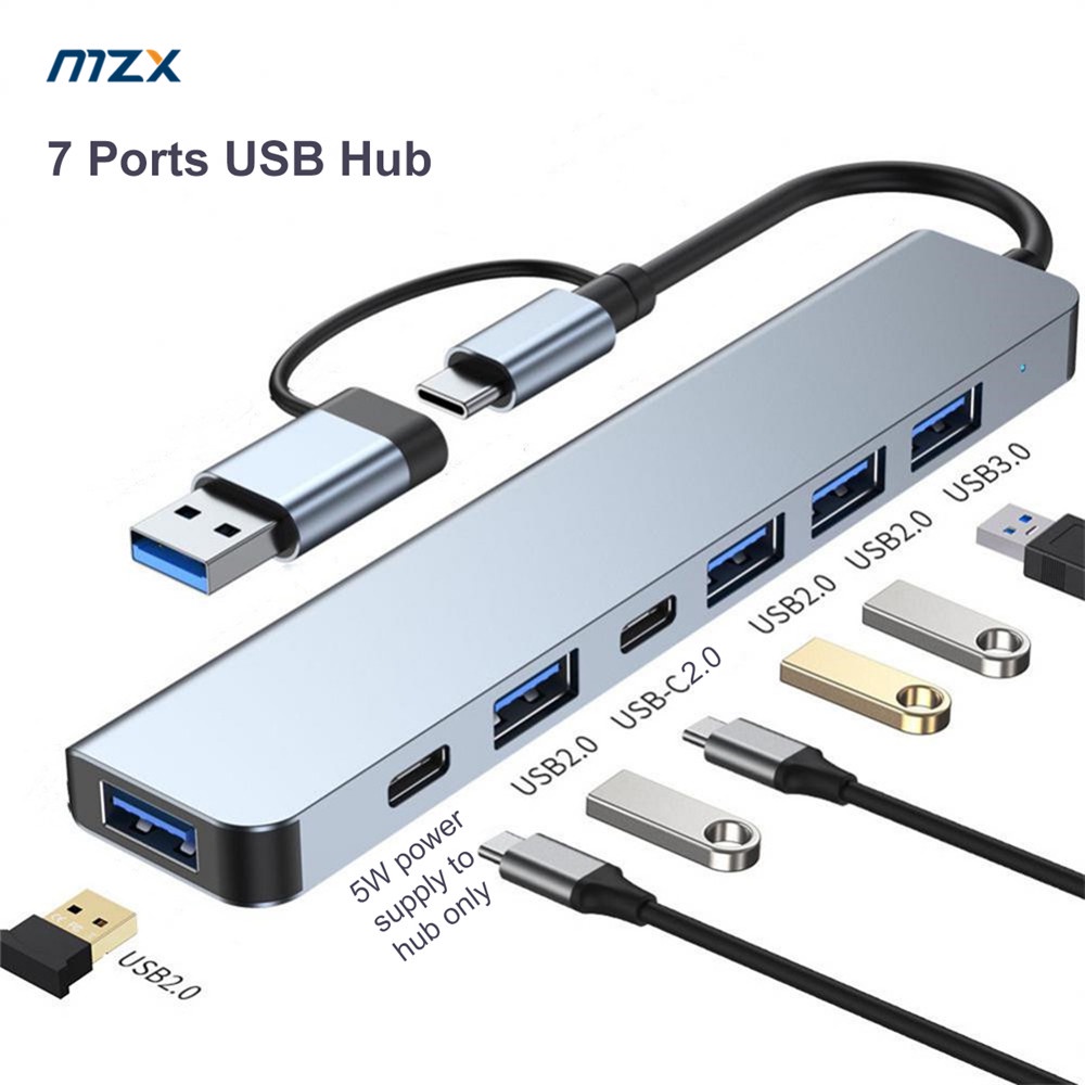 One Driven Seven High-speed Hub Usb Extender 7-port Expansion Dock ...