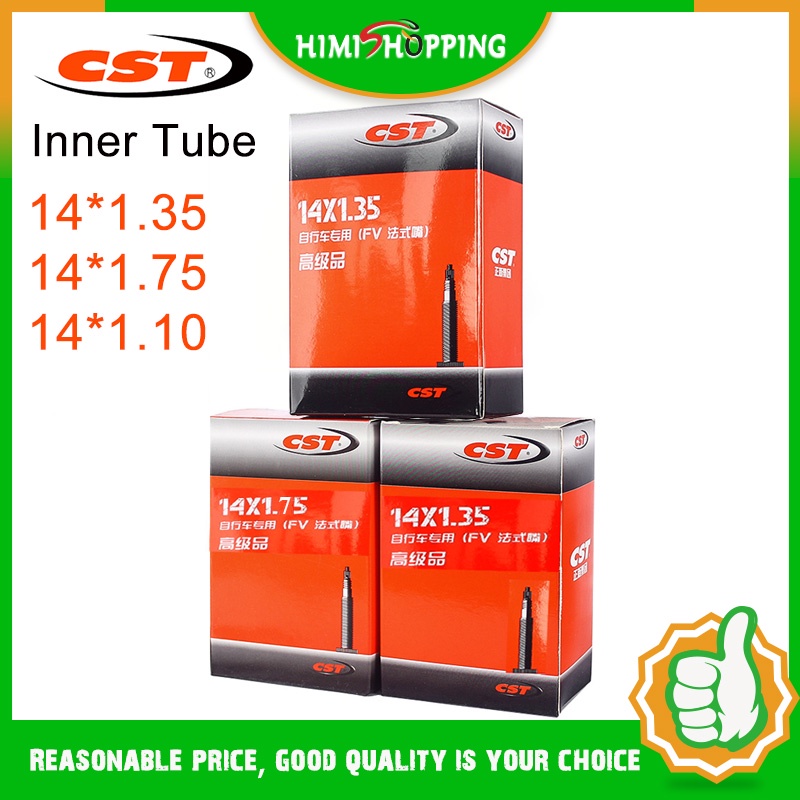 1PC CST Inner Tube 14" Inch Bicycle bike tubes 14*1.10 14*1.35 14*1.75 Schrader/Presta Valve ...
