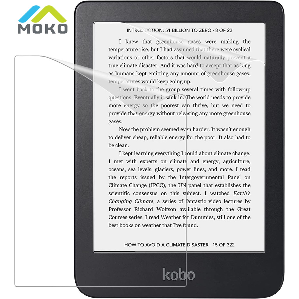 MoKo 2-Pack Screen Protector for Kobo Clara Colour 6" 2024/Kobo Clara ...