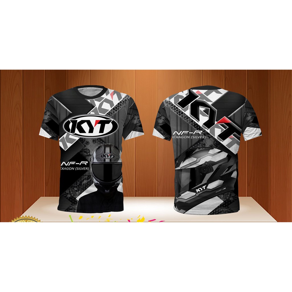 KYT HELMET Full Sublimation T-shirt | Shopee Philippines