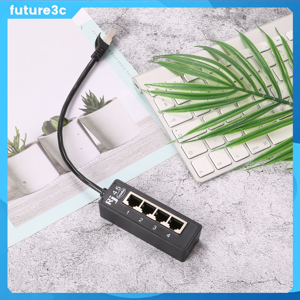 Lan Splitter 4 Port Adapter Cable Computer Accessories Routers Hubs ...