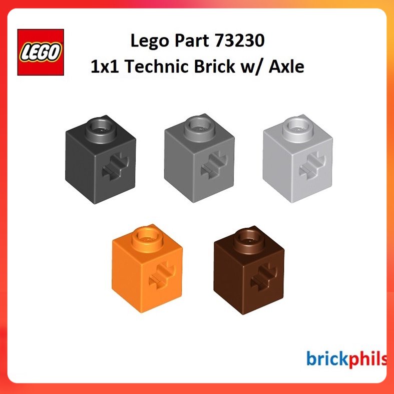Lego Part 73230 - 1x1 Technic Brick w/ Axle | Shopee Philippines