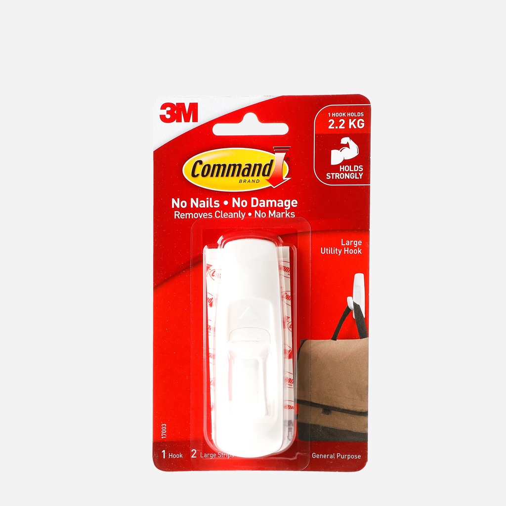 3M Command Large Utility Hook – White | Shopee Philippines