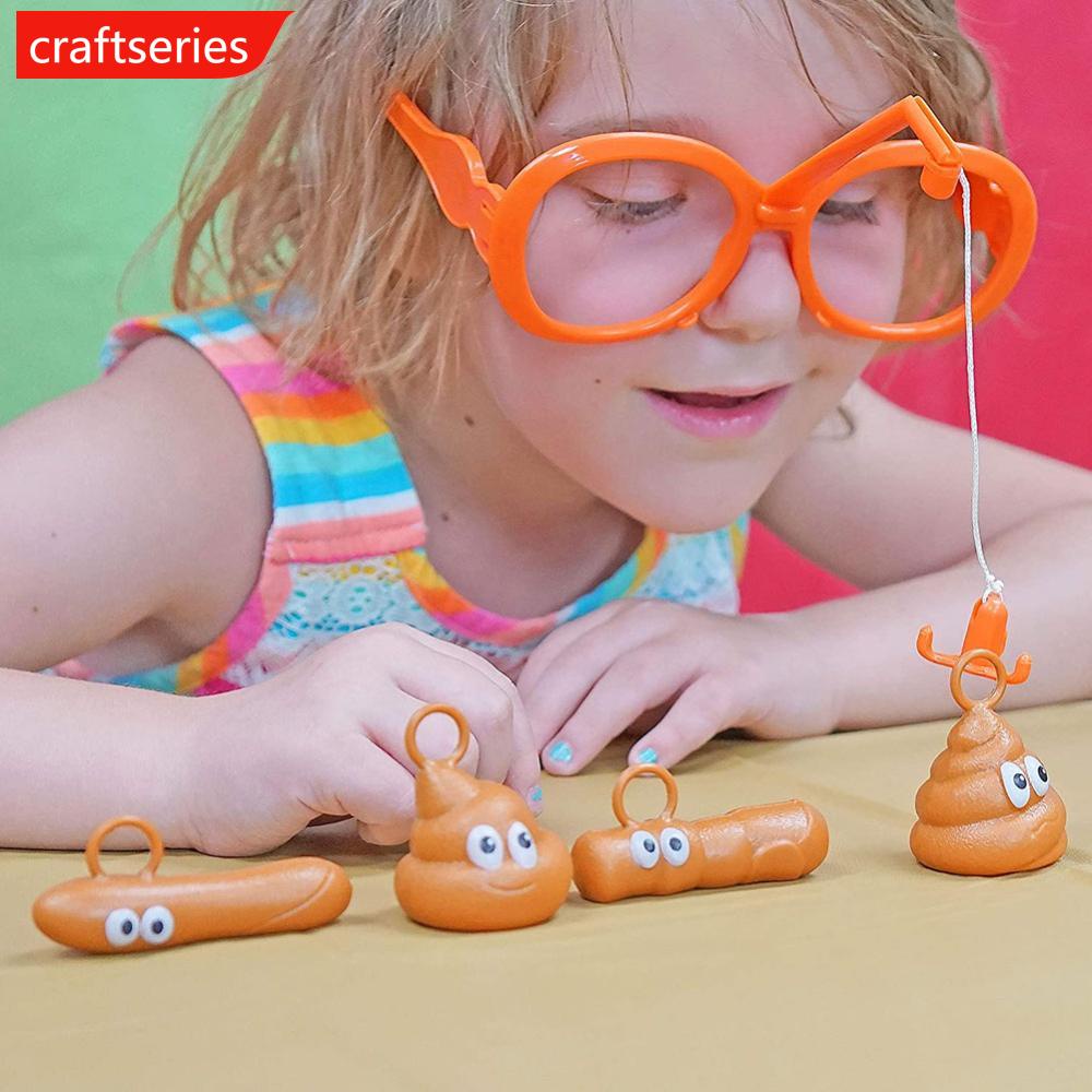 CRAFTSERIES Funny Poop Fishing Game Kids Glasses Hook Poops Game Party ...