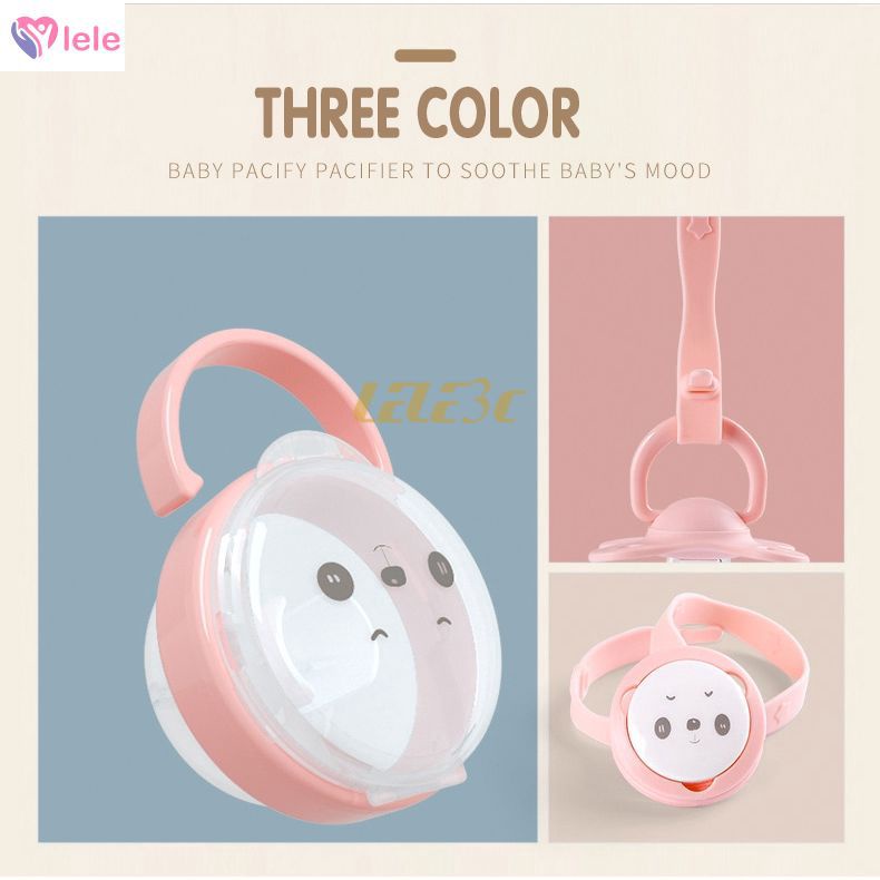 Portable Baby Pacifier Nipple Travel Case Cartoon Panda Expression ...