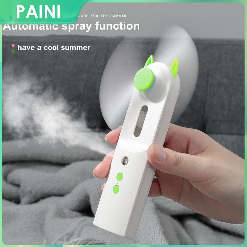 2 In 1 Portable Mini Fan USB Rechargeable Handheld Humidifier Water ...
