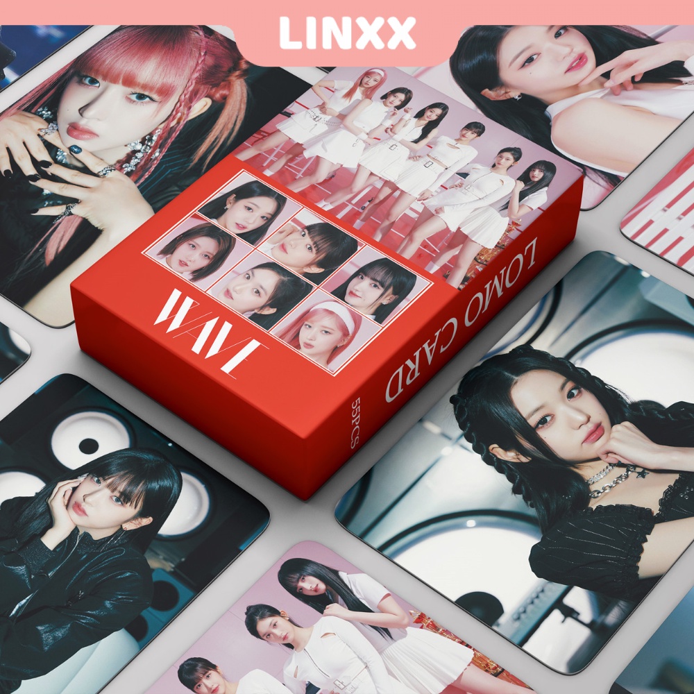LINXX 55 Pcs IVE WAVE Album Lomo Card Kpop Photocards Postcards Series ...