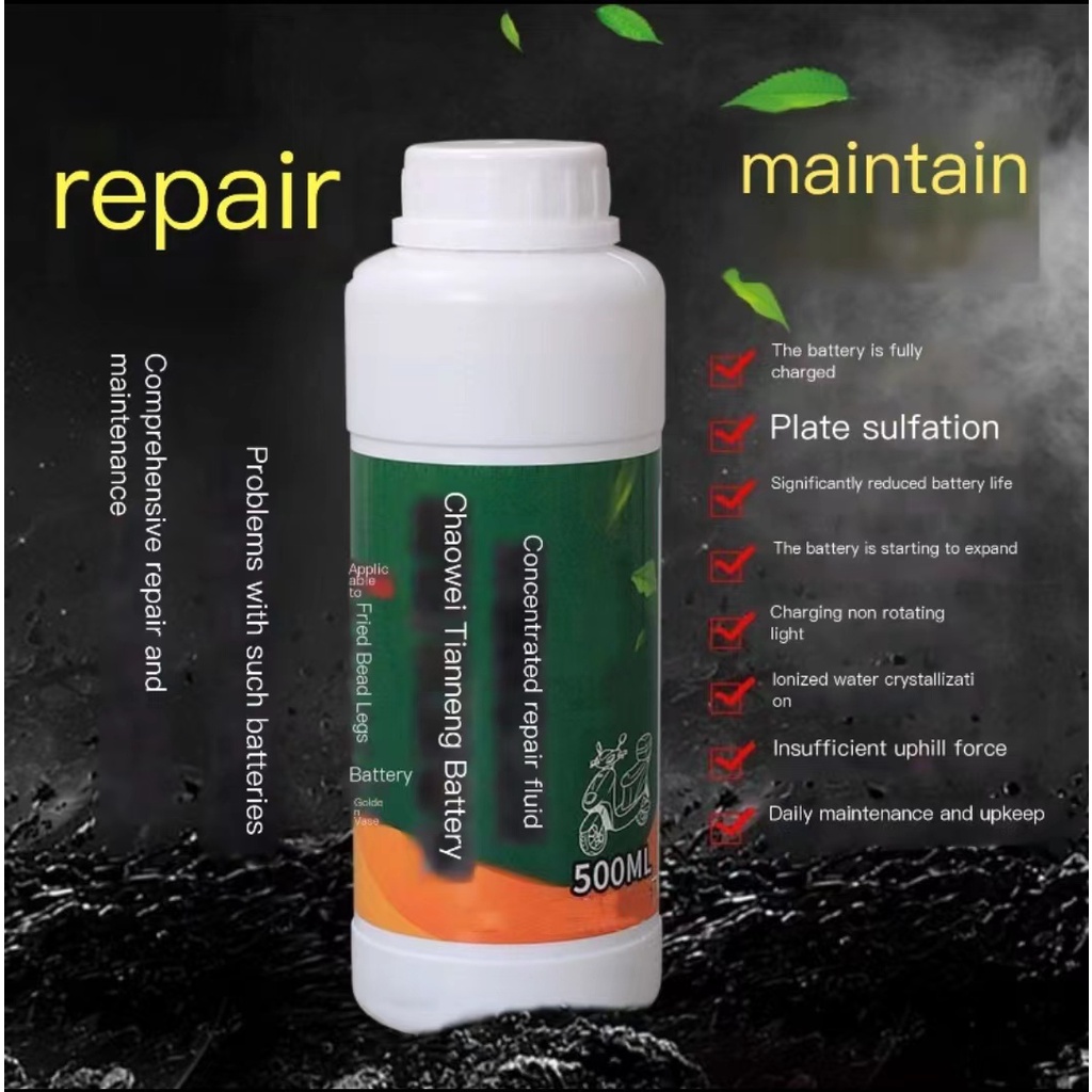 Battery repair solution Recovery repair liquid solution water ...