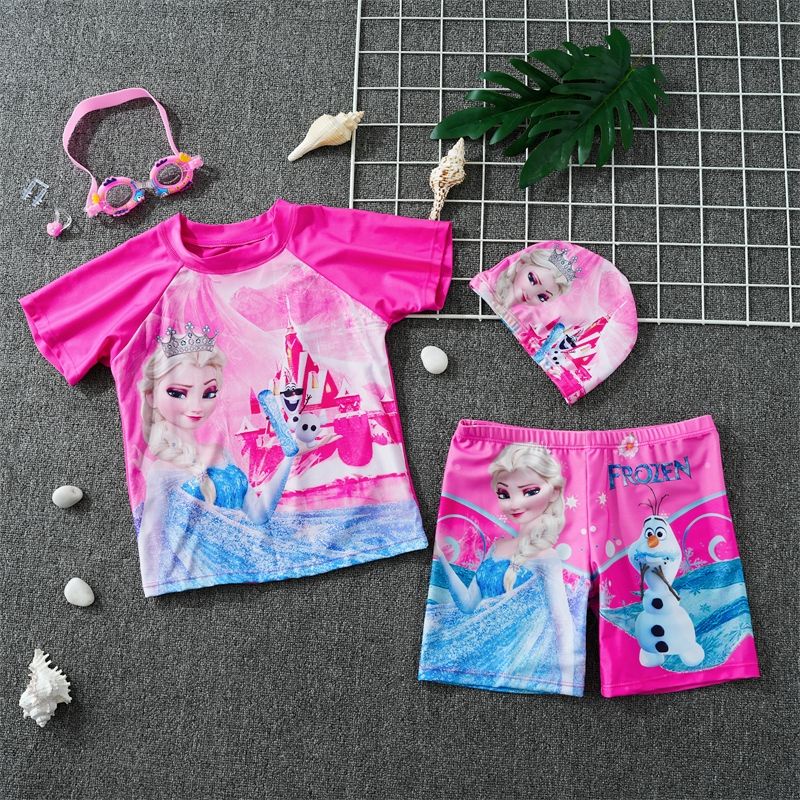 Kid's Swimsuit girl's Frozen Swimsuit Swimming Suit Swimwear princess ...