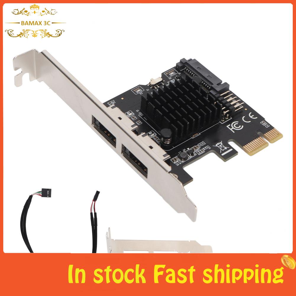 Bamaxis PCIE To Power ESATA Expansion Card Hot Swap PCB Material PCIE ...