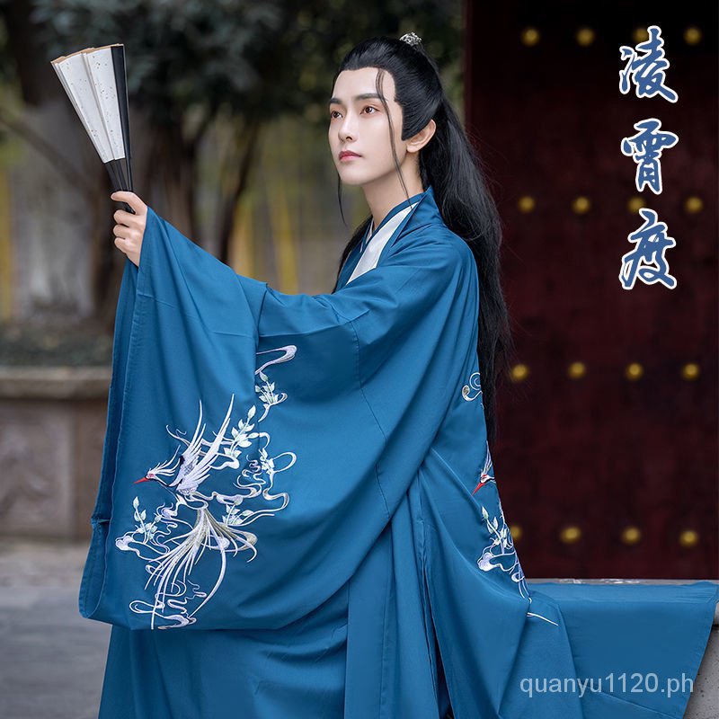 new Jinghua original Hanfu men's genuine male chivalrous black student ...
