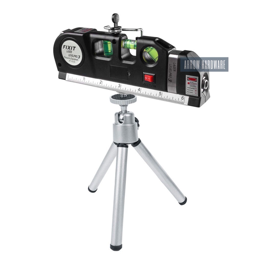 Laser Leveler with Tape Measure and Precision Bubbles for Accurate ...
