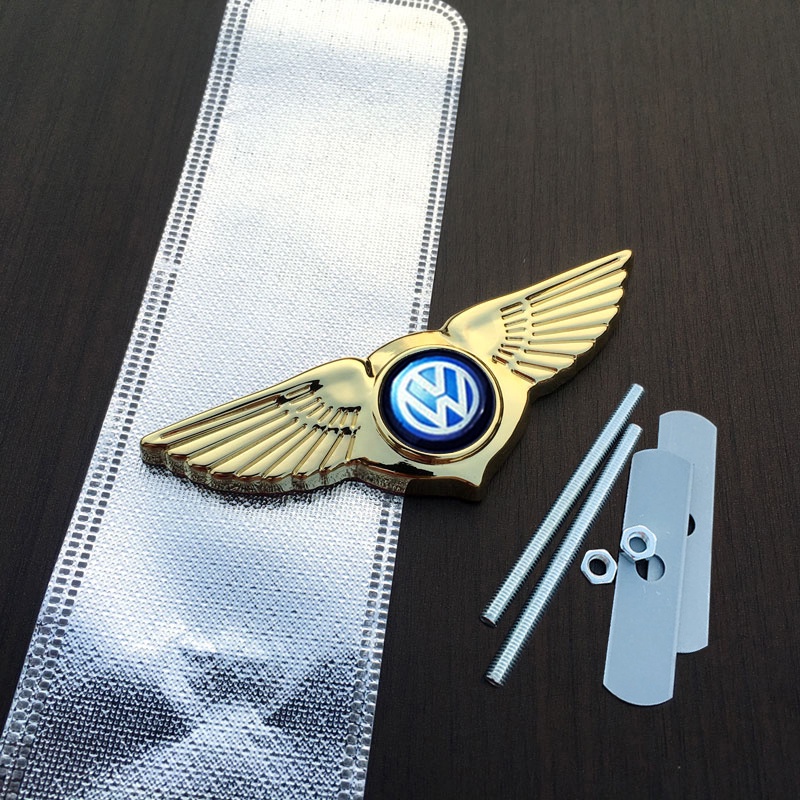 3D Three-dimensional Metal Wing Shaped Logo Sticker for The Exterior ...
