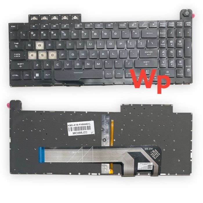 Asus TUF Gaming Keyboard FX506 FX506L FX506I FX506H FX506LU Backlight ...