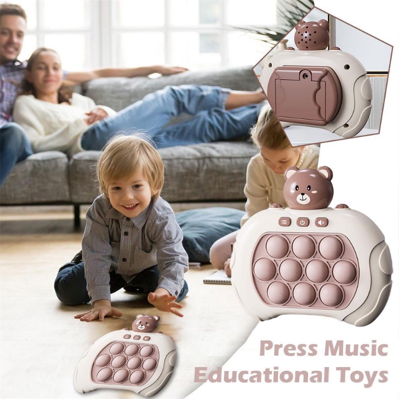 Quick Push Game Console Electronic Speed Push Through Pop It Game ...