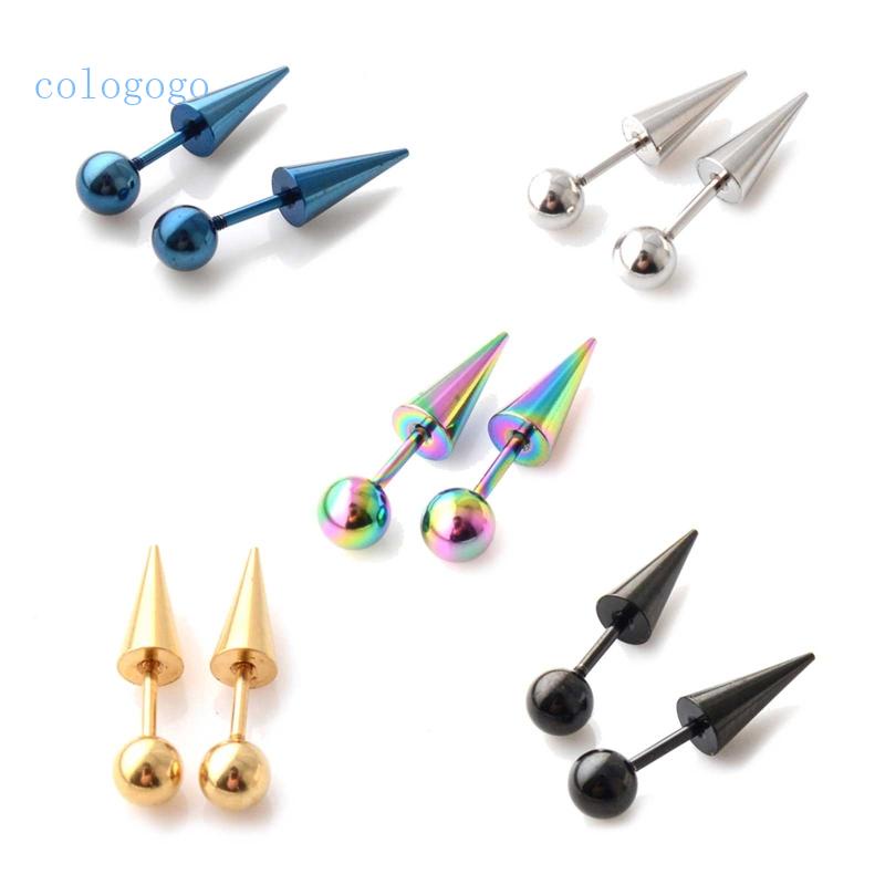 COLO Stainless Steel Spike Stud Earrings for Human Helix Piercing ...