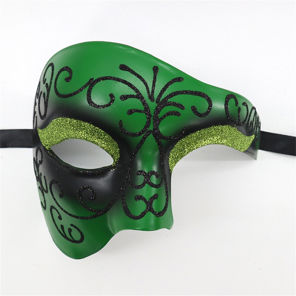 Steampunk Phantom Masquerade Cosplay Mask ABS Plastic Half Face Men ...
