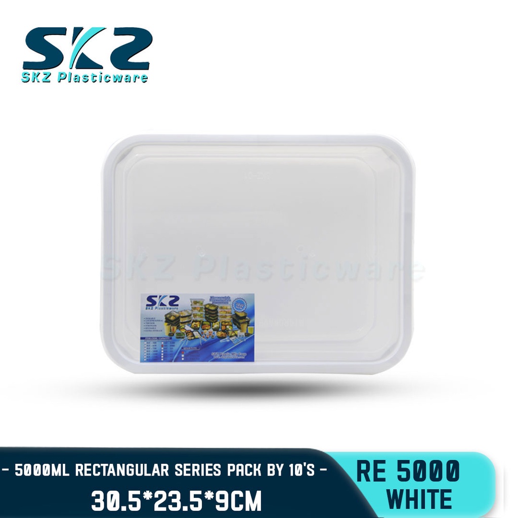 SKZ WHITE PARTY TRAY RECTANGULAR SERIES RE5000 ENVIRONMENTAL FRIENDLY ...