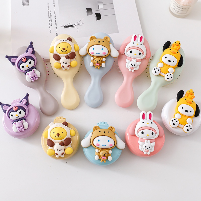 Sanrio Comb Girl Heart Mini Air Cushion Comb Cartoon Cute Small Massage ...