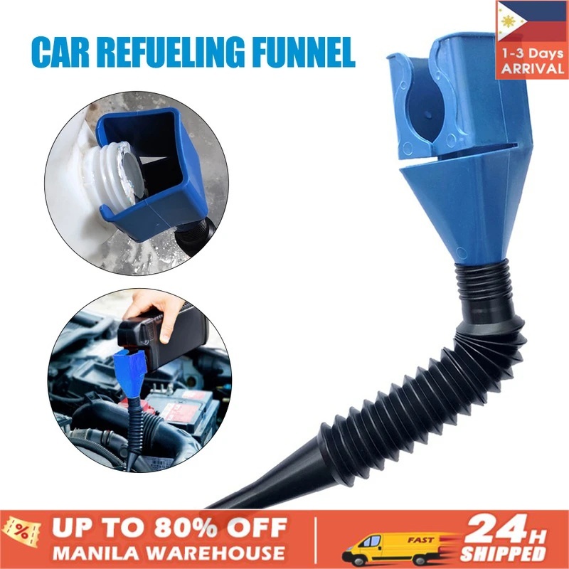 Folding Telescopic Hose Refueling Funnel Car Moto Refueling Gasoline ...