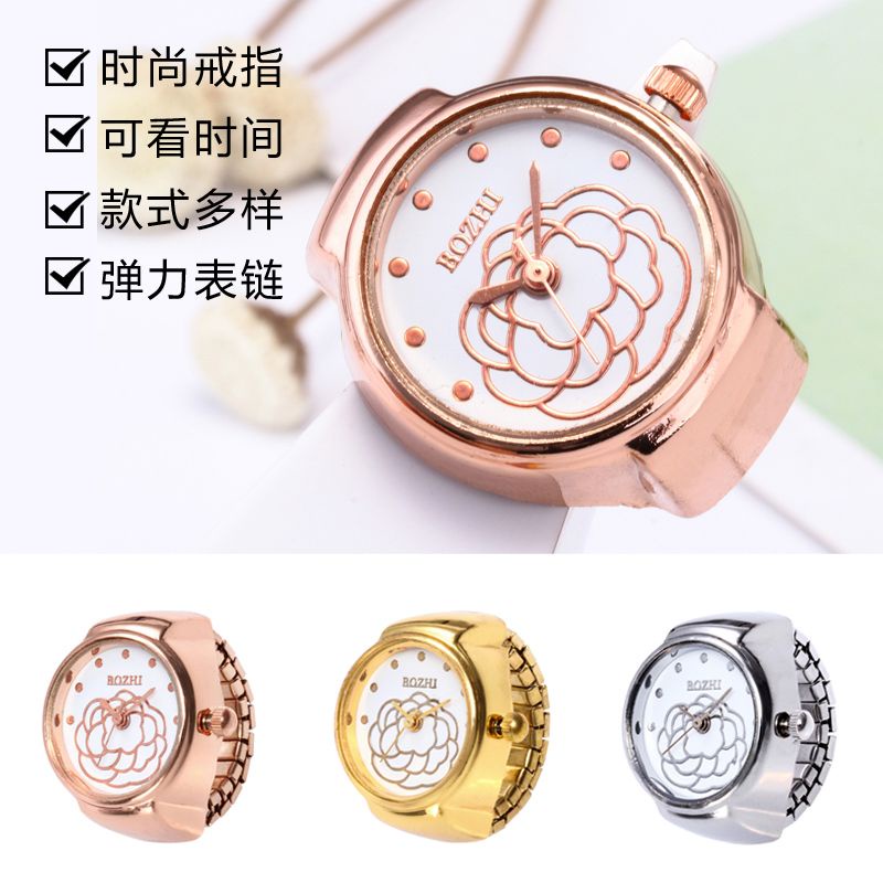 ($the most popular $) new ring watch women's retro rose gold mini ...