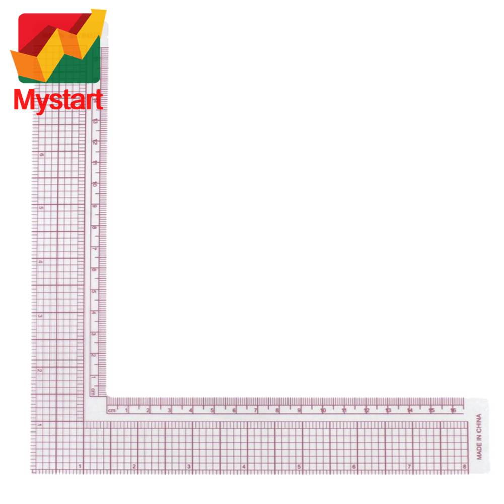 L Shape Garment Cutting Acrylic Quilting Ruler Tailor Patchwork Scale ...