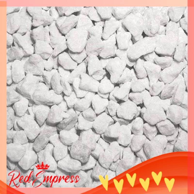 1 kilo white Marble Chips / Pebbles / Plant and Garden Decoration ...