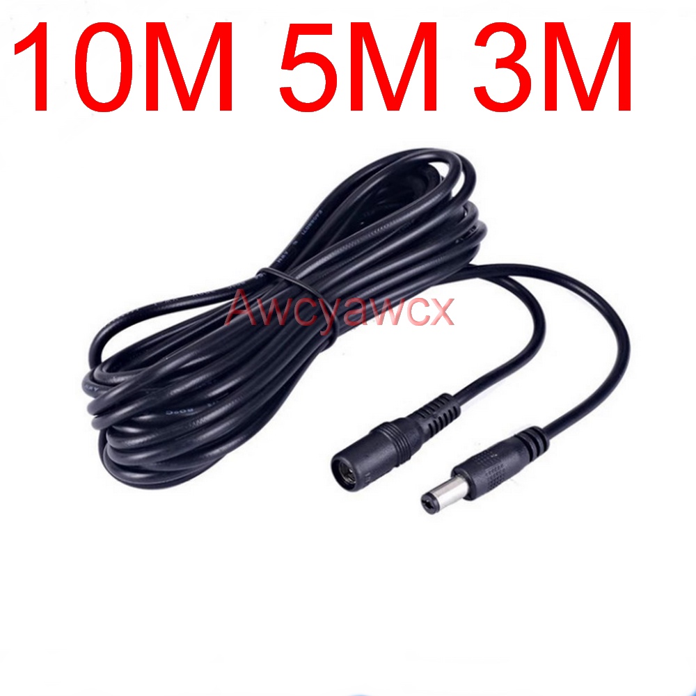 5.5mm x 2.1mm Solar electric fan LED Power adapter charger Extension ...
