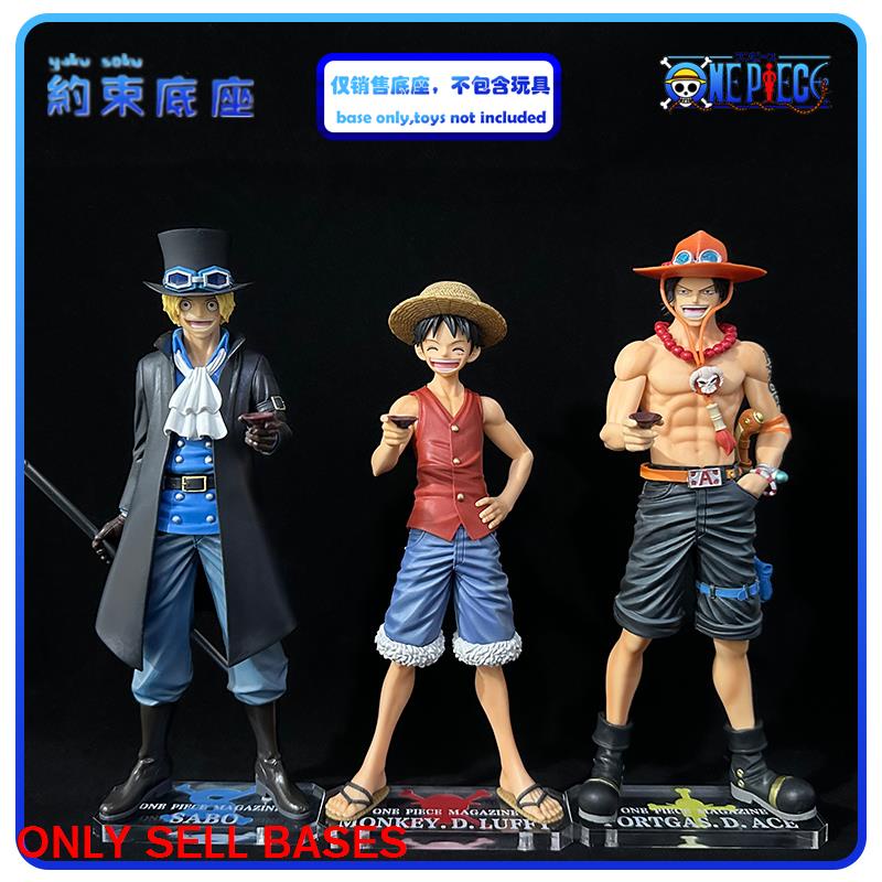 Restraint Base One Piece LUFFY SABO ACE figure Transparent Acrylic ...