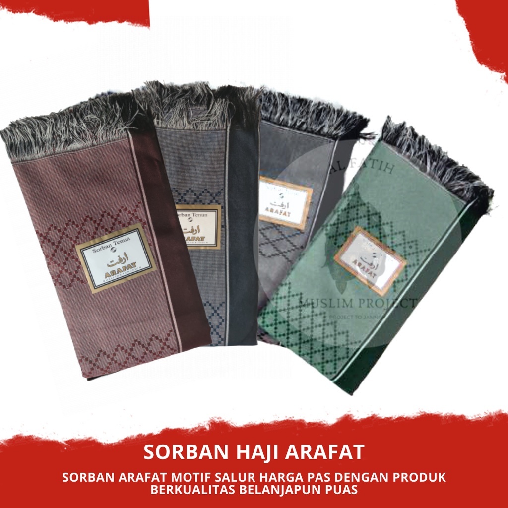Al Fatih Hajj Turban With Tassel list Motif, The Latest Model Of Arabic ...