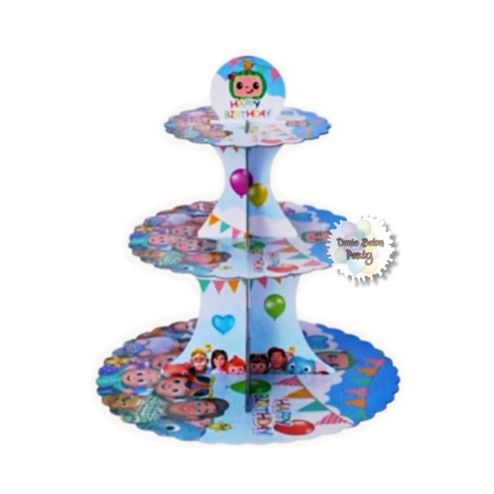 Cocomelon Cupcake Stand/Cake Tier/Cocomelon Character Cupcake Stand ...
