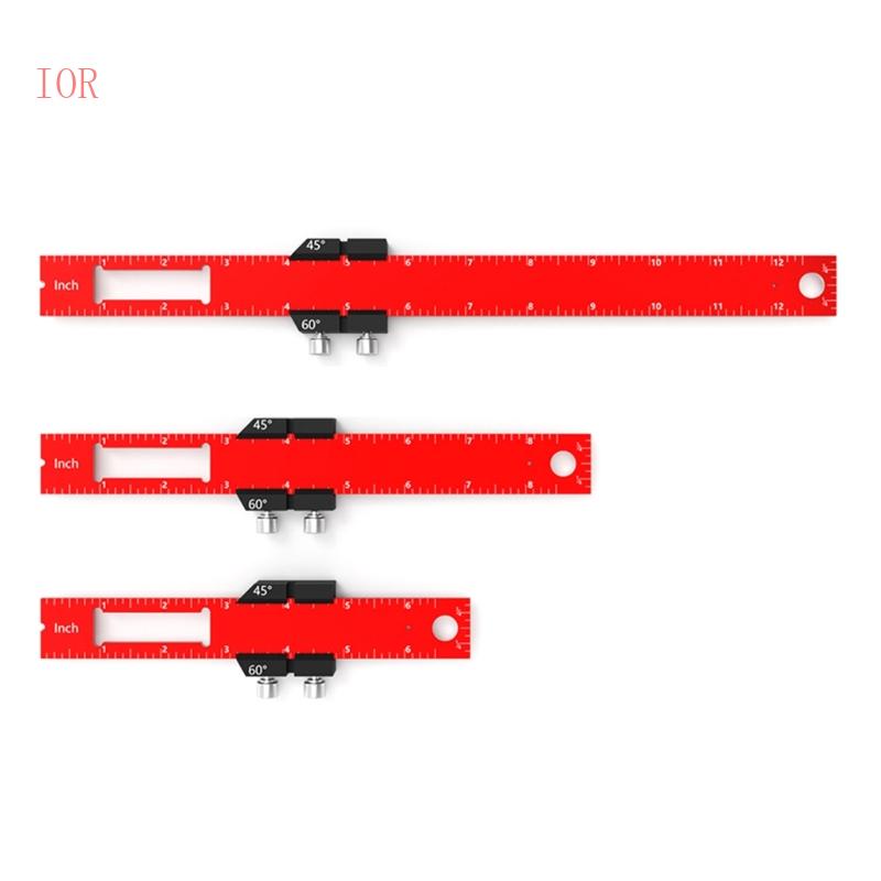 IOR Metal Slide Rule Woodworking Ruler Precision Pocket Ruler Inch ...