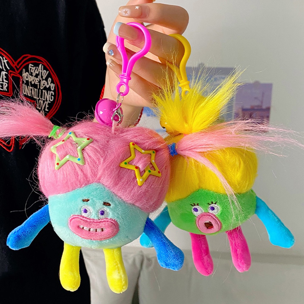 11cm Dopamine Quirky Exploding Head Mini Dolls Plush Keychain Toys ...