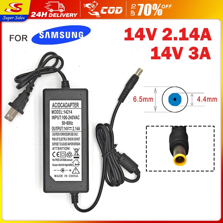 【SuperSales】14V Samsung Monitor Adapter 2.14A 3A AC to DC Power Adapter for Samsung LCD Monitor ...