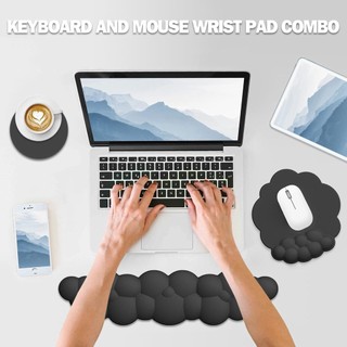 Cloud Mouse Pad Keyboard Wrist Rest PU High Density Memory Foam Cute ...