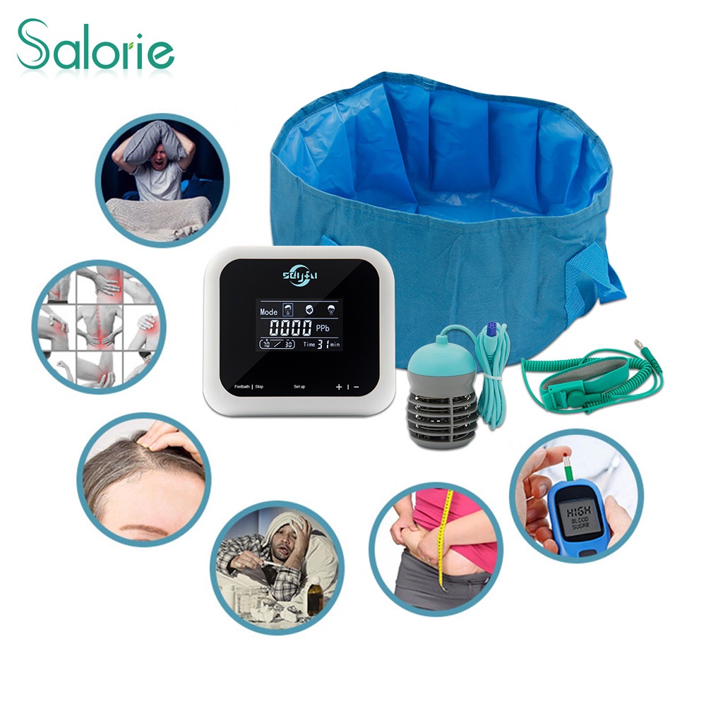 Personal Ionic Cleanse Machine Detox Foot Spa Set Basin Bath Array ...