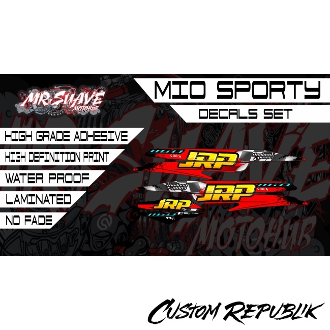 Mio Sporty JRP Decals Set | Shopee Philippines
