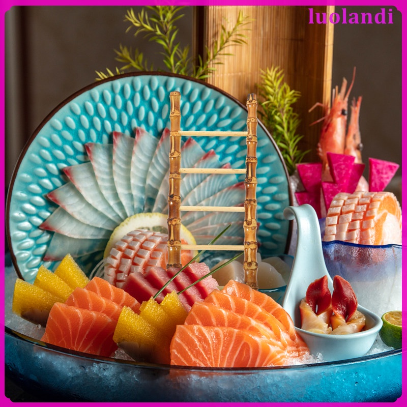 Bamboo Ladder Sashimi Arrangement Japandi Decor Dinnerware Plates ...