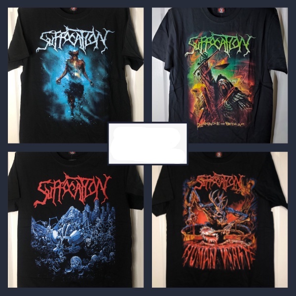 SUFFOCATION ROCK YEAH BAND SHIRTS ASSORTED DESIGNS M L XL | Shopee ...