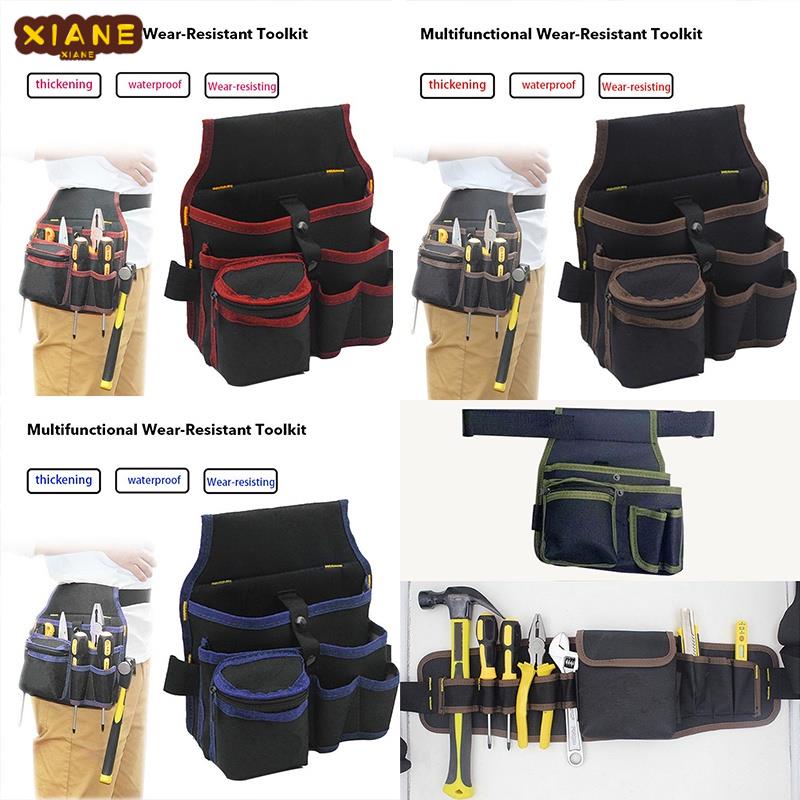 Durable Electrician Waist Pocket Tool Storage Bags Tool Belt Heavy-Duty ...