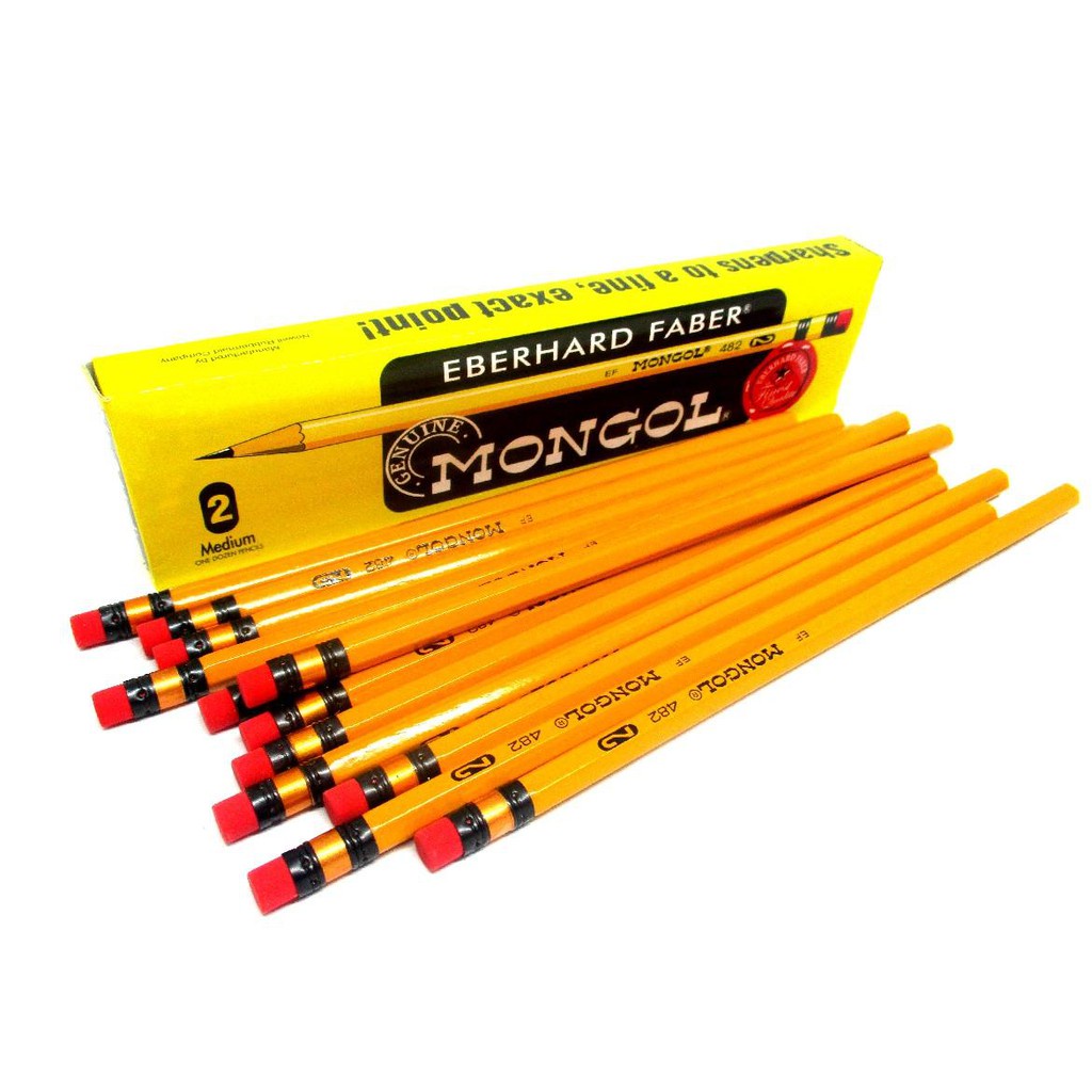 1box/12pcs Mongol Octagon Pencil Eberhard Faber (#2 Medium) | Shopee ...