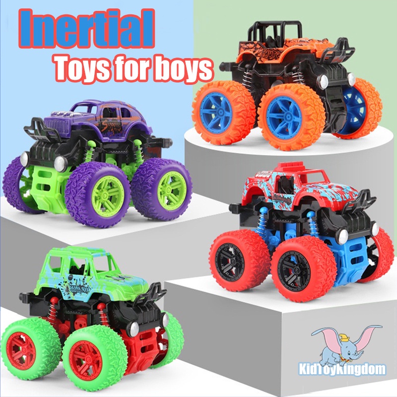 Inertial Vehicle Off Road Four Wheel Drive Pull Back Friction Stunt Car ...