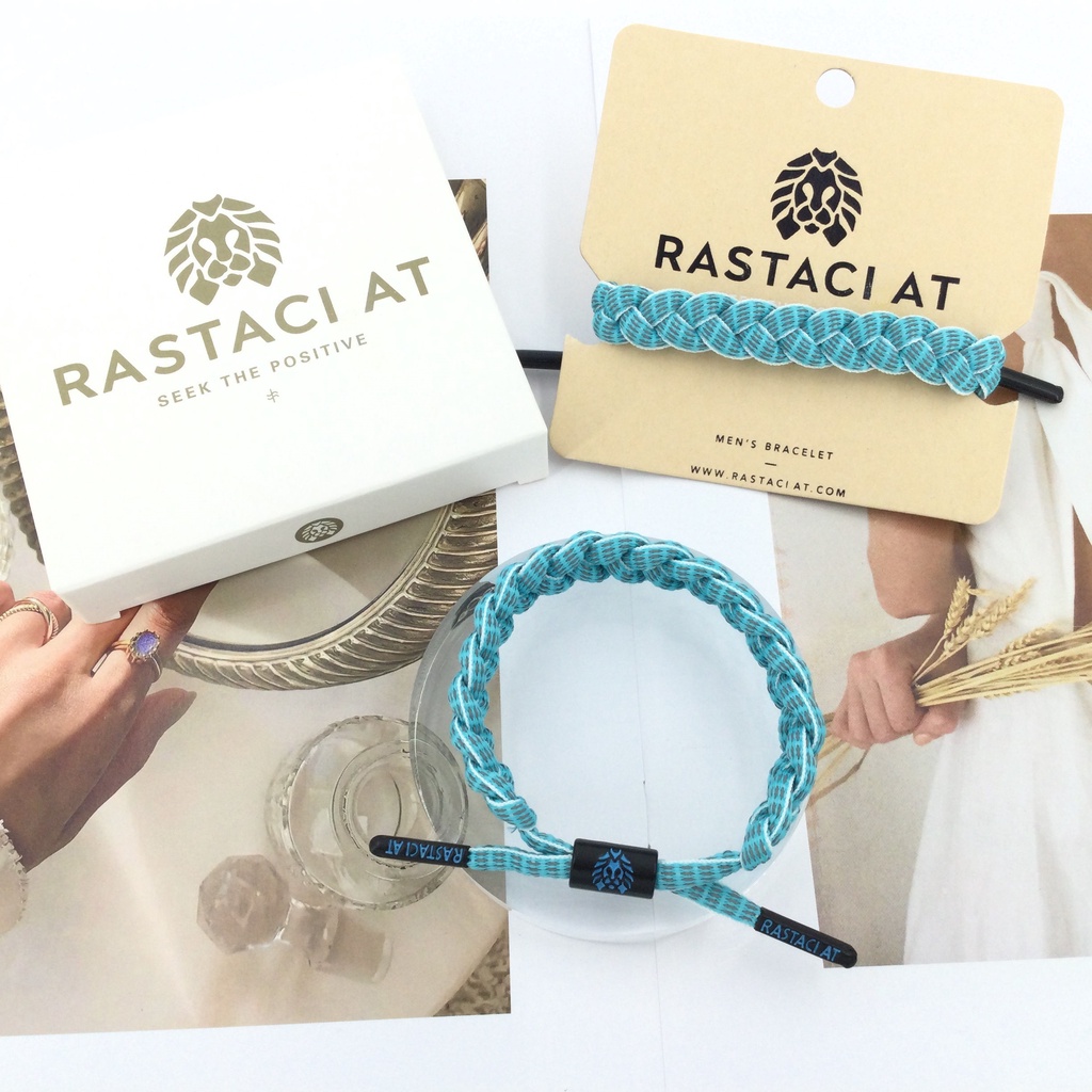RASTAClAT Reflective Bracelet Blue With Gift Box Adjustable Rope ...