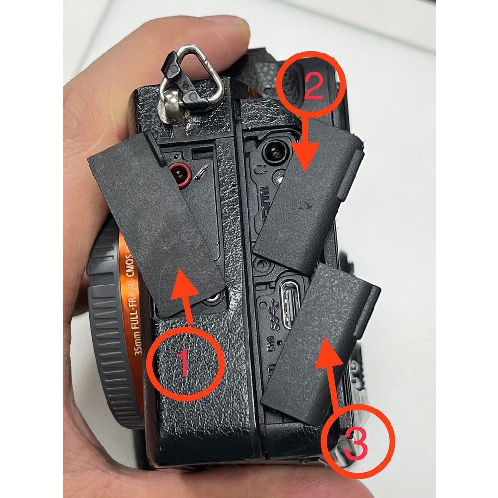 AZJ New A7iii/A7M3 USB Rubber lid door HDMI-compatible MIC cap ...