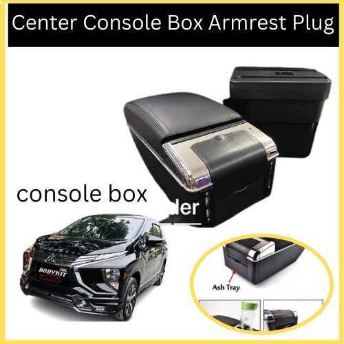 Center Console Box Armrest Plug & Play with USB Port for Mitsubishi ...