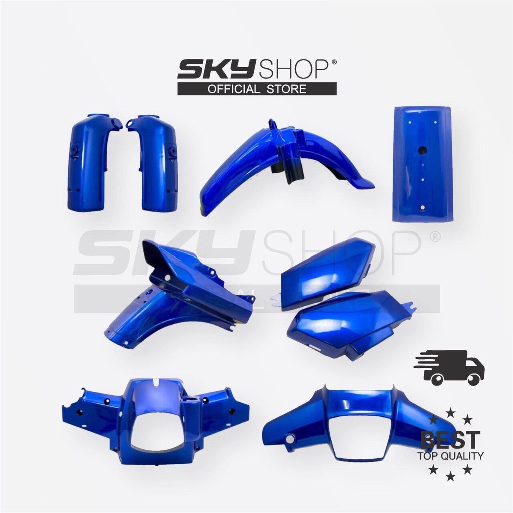 HONDA EX5 DREAM BODY COVER SET (NEW BLUE) (SKYSHOP) ALL SET COMPLETE ...
