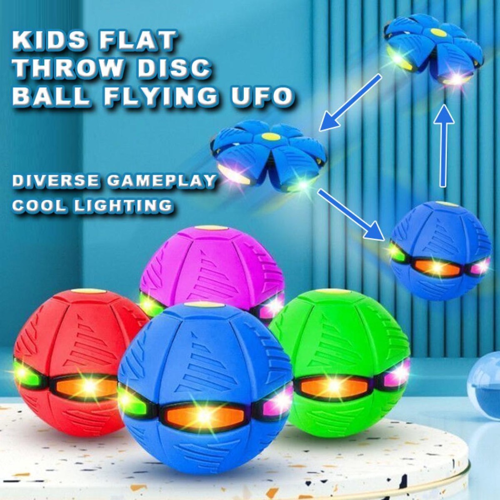 UFO Magic Flying Ball Throw Disc Ball with LED Light For Outdoor Kid's ...