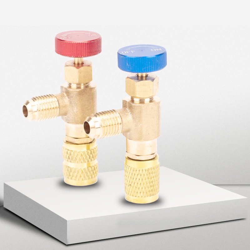 R22/R410 Refrigeration Charging Adapter Aircon Liquid Safety Valve ...