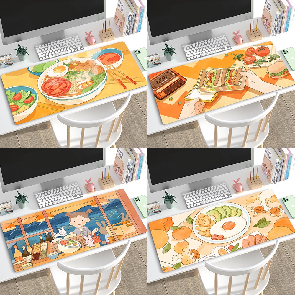 Cute Anime Cartoon Mouse Pad Ramen Kawaii Carpets Rugs Gamer Japanese ...